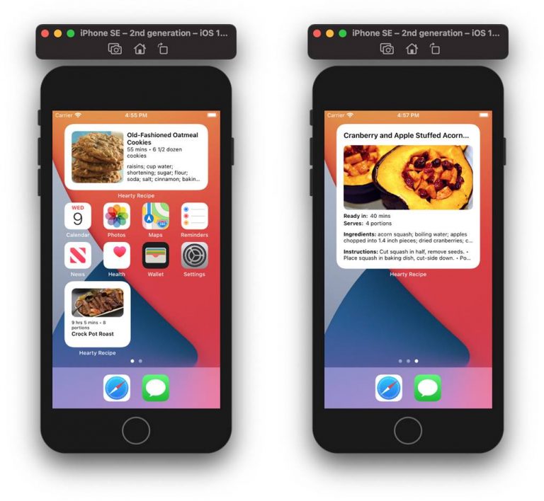 Creating Widget In Ios Supporting Different Widget Sizes Gitsid Mobile Application