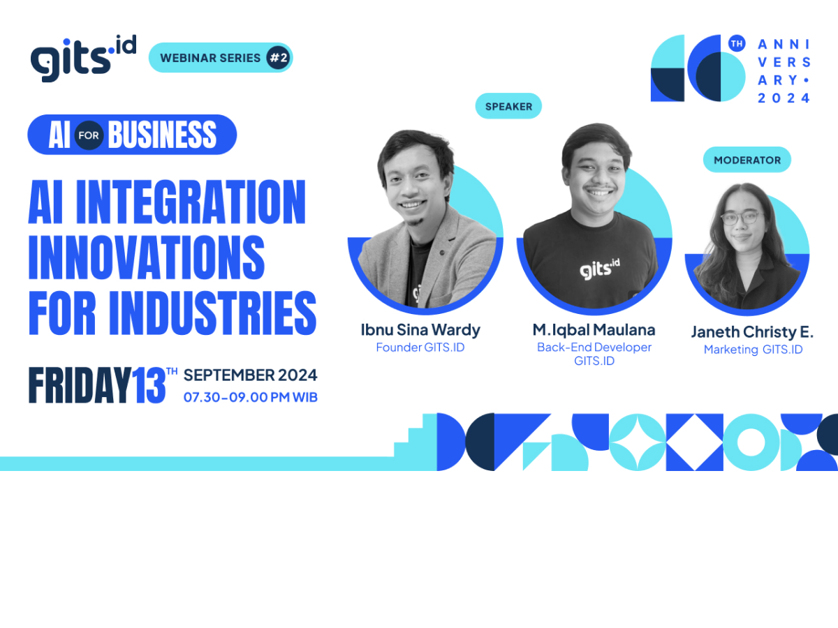Webinar AI for Business: AI Integration Innovations for Industries - GITS.ID - Jasa Pembuatan ...